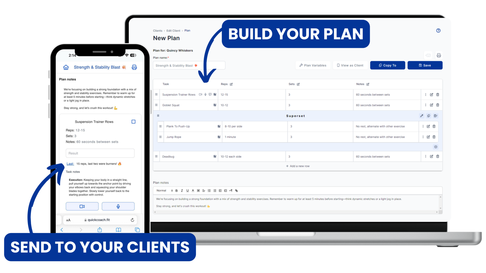 QuickCoach | Free Personal Trainer Software